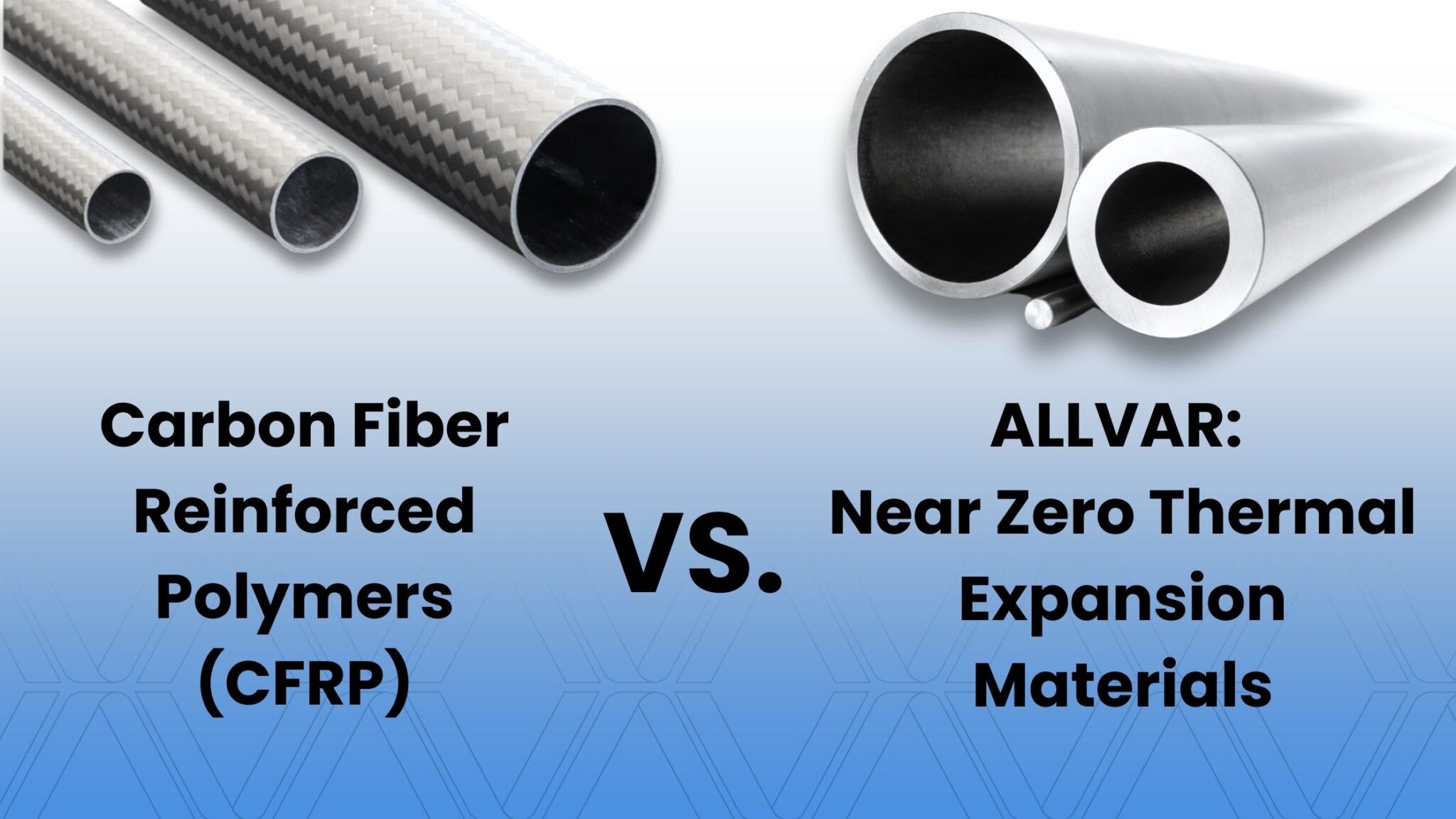 Carbon Fiber Bar and Tube versus ALLVAR Alloys